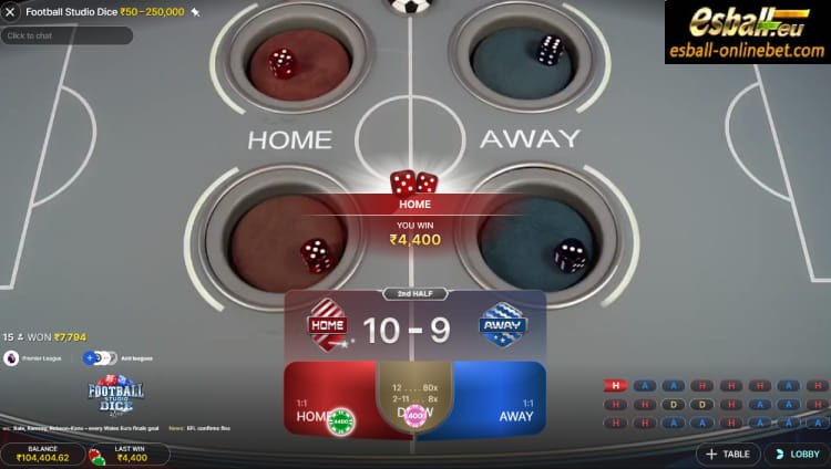 Football Studio Dice Evolution Live Demo & Strategy - Esball Eu Casino